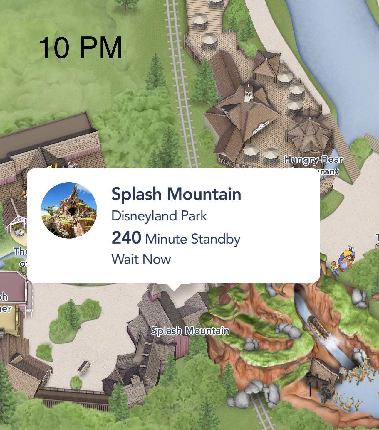 Disneyland Splash Mountain Map