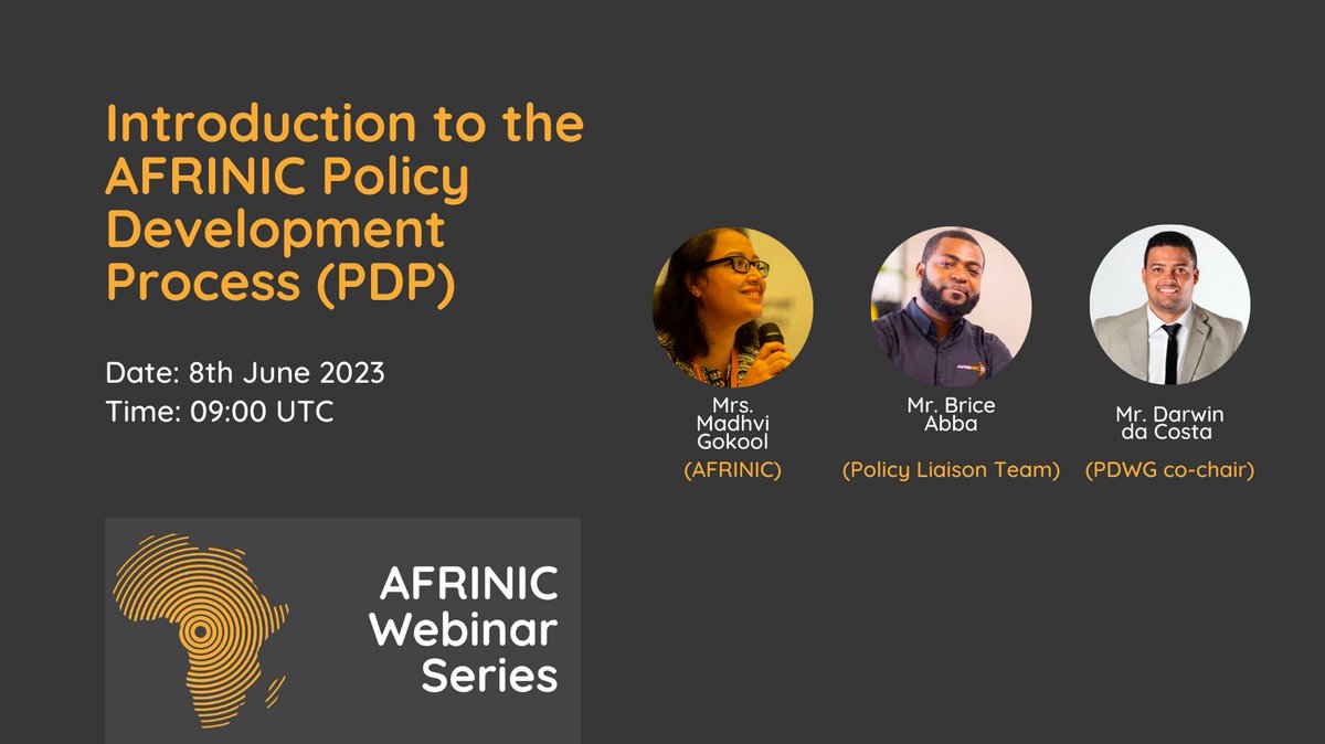AFRINIC-The Regional Internet Registry for Africa on Twitter: "Don't miss the "Introduction to ...