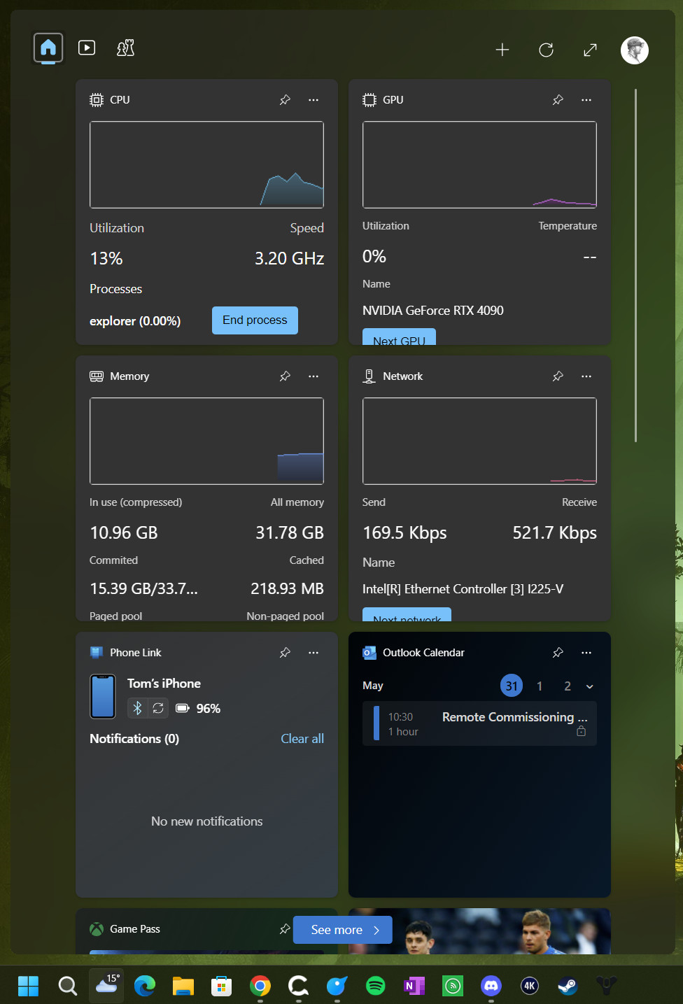 The Verge on Twitter: "Windows 11 gets some useful widgets for CPU, memory, and GPU monitoring ...