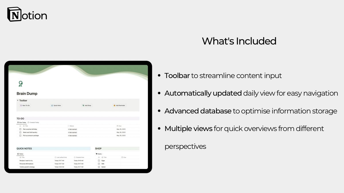 Liz The Notioner on Twitter: "Struggling with mental clutter due to scattered and unorganised ...