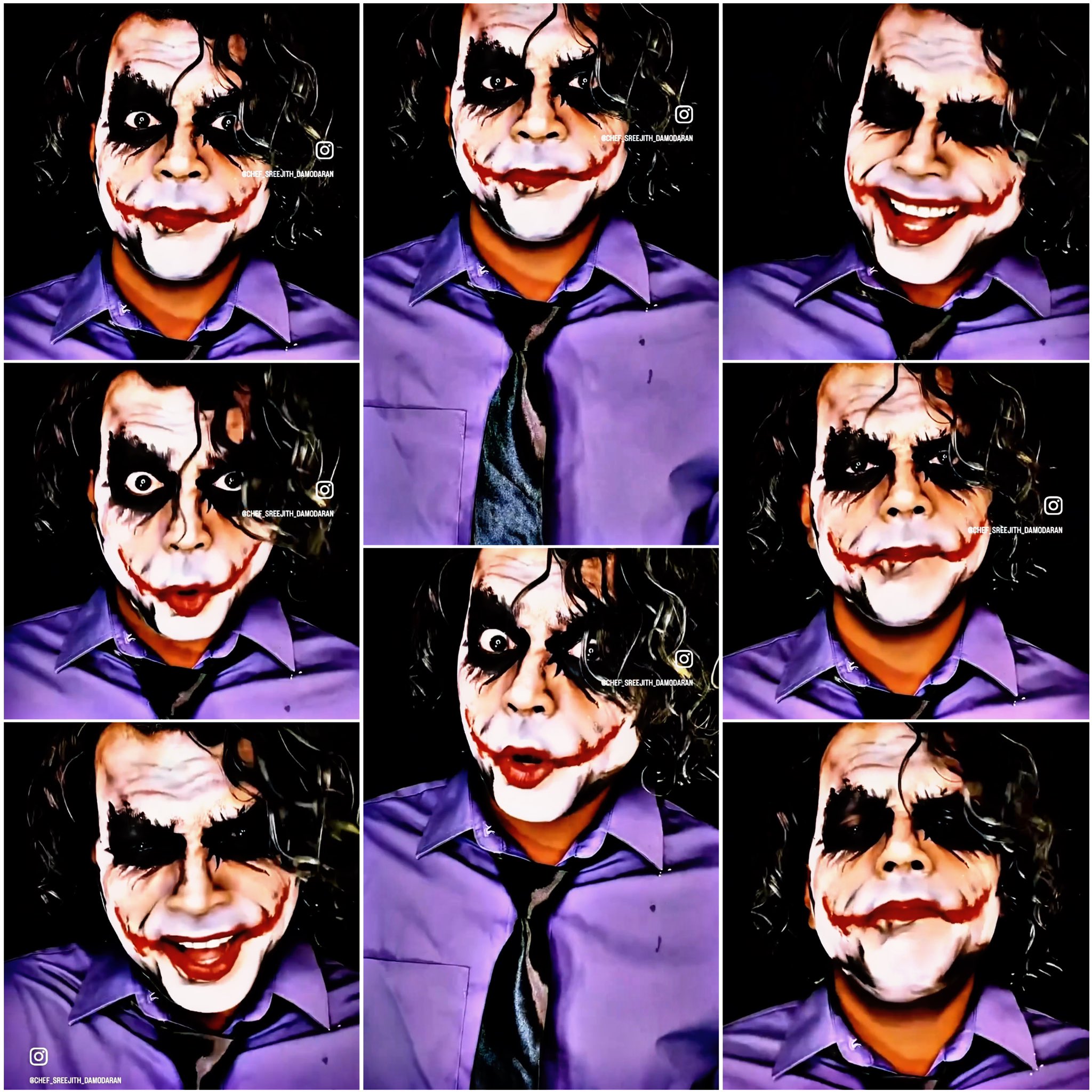 Heath Ledger Joker Makeup Transformation