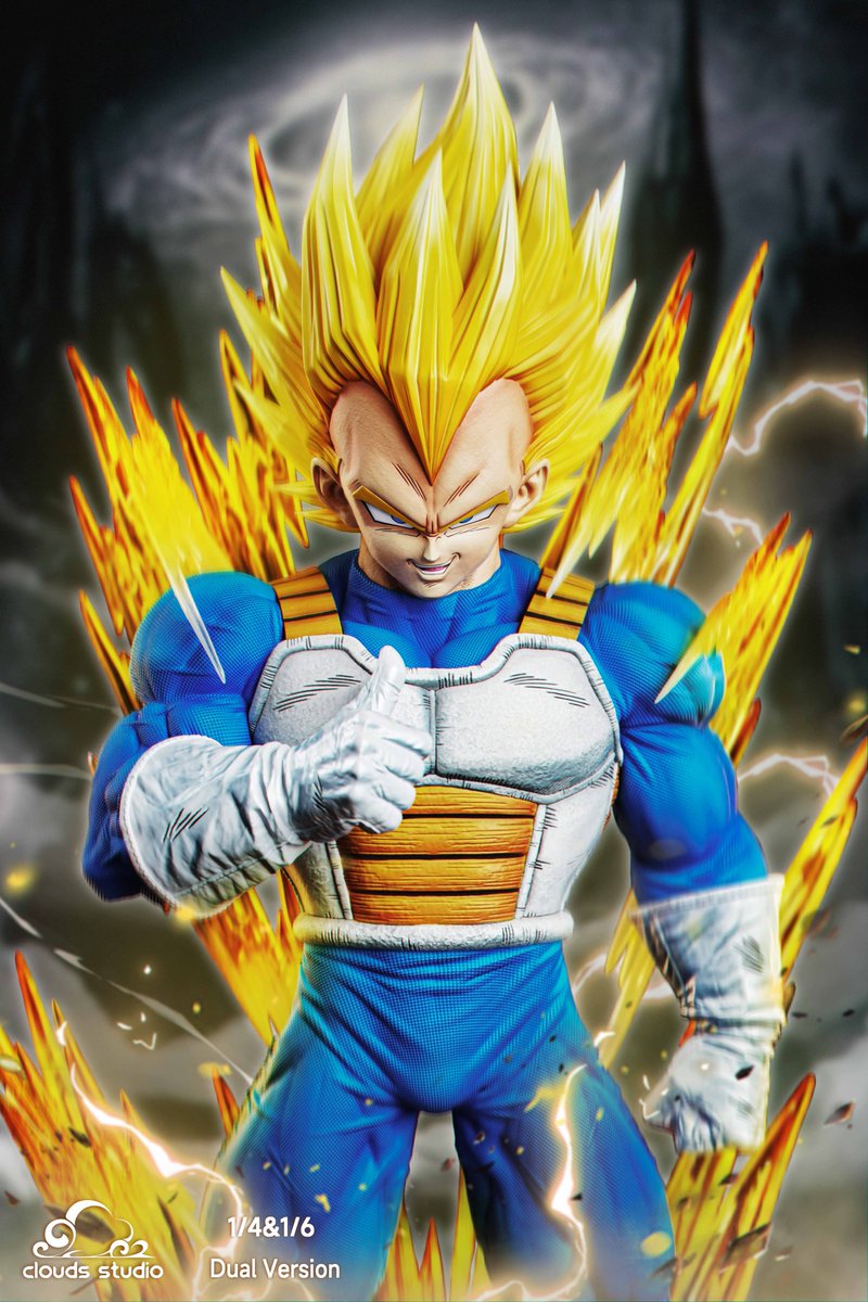 HHamajippa on Twitter: "Clouds Studio CS Super Vegeta 1/6 1/4 团队：Clouds studio 尺寸版本： 普通版本-1/4 ...