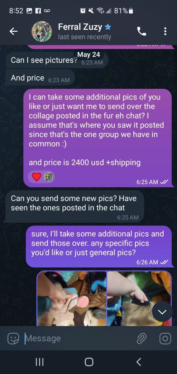 Eelowyn on Twitter: "I hate having to do this, but if you have fursuits for sale and the user ...