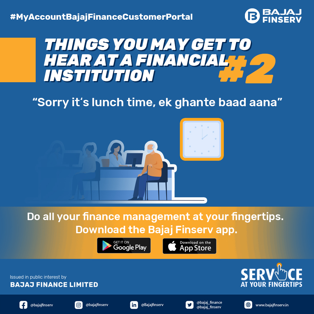 Bajaj_Finance on Twitter: "Bajaj Finserv App is always at your service. Download the Bajaj ...