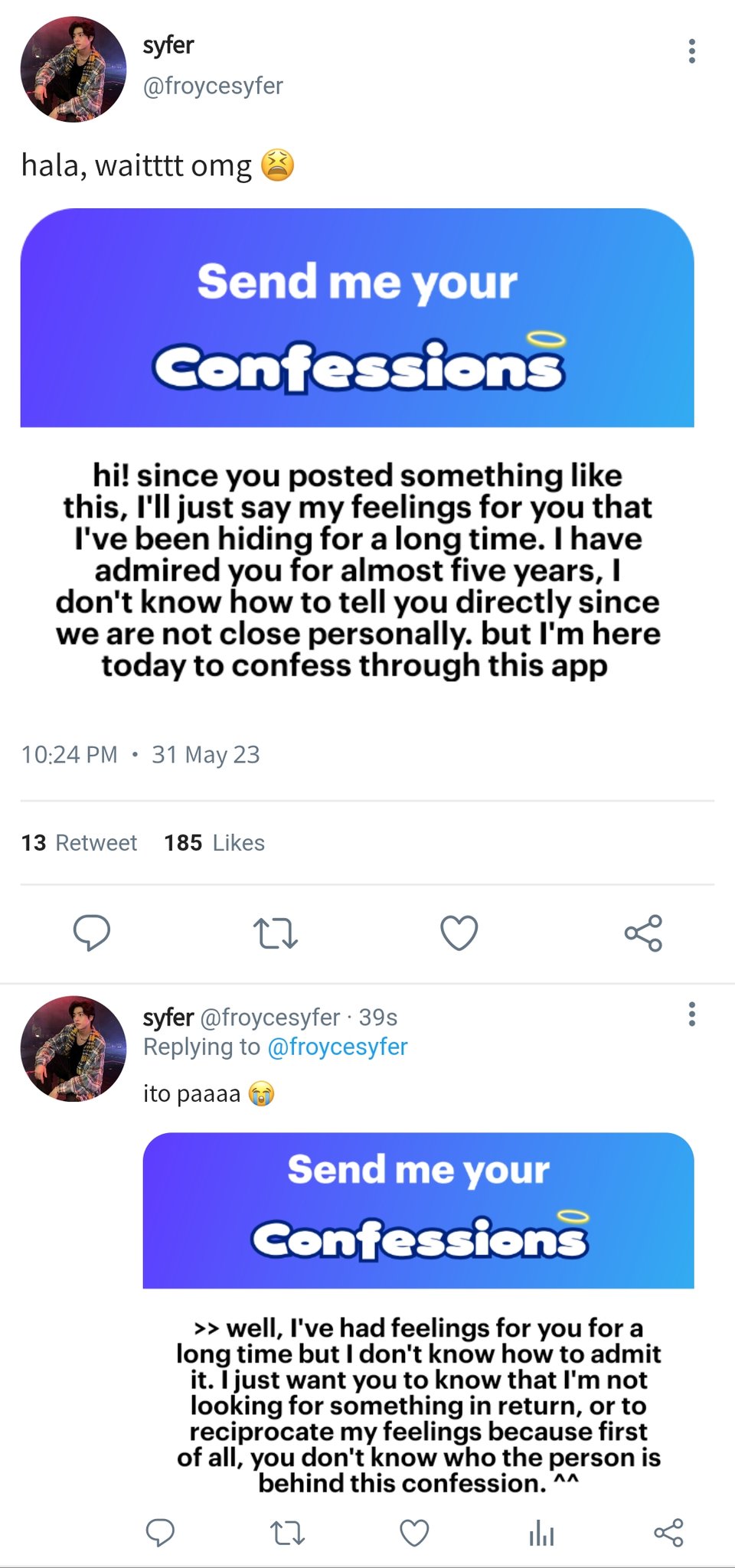 zey. | stream bite me ‼ on Twitter: "confession a #jakehoon few tweets au wherein, syfer (jk ...