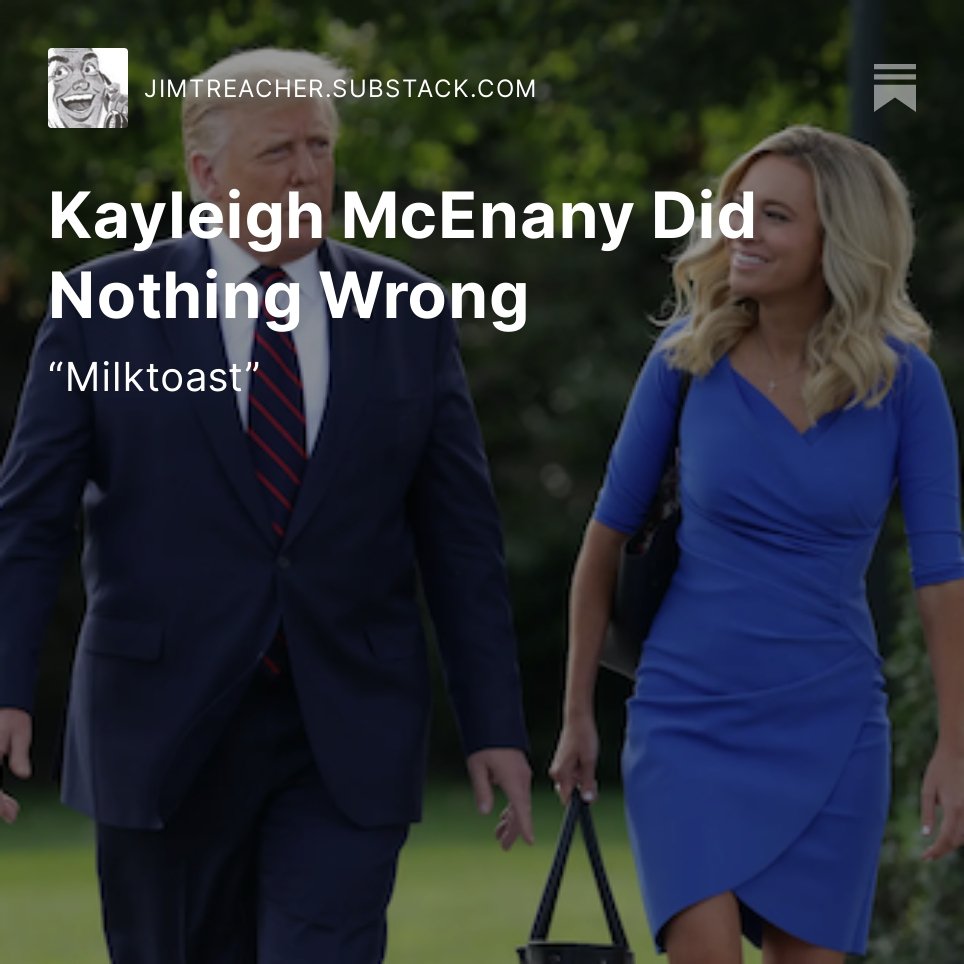 Nikki Moonitz on Twitter: "RT @jtLOL: Kayleigh McEnany Did Nothing Wrong https://jimtreacher ...