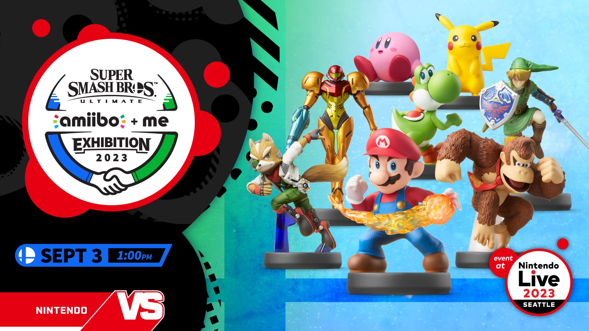 Nintendo of America on Twitter: "Super Smash Bros. Ultimate amiibo + me Exhibition 2023: NO ...