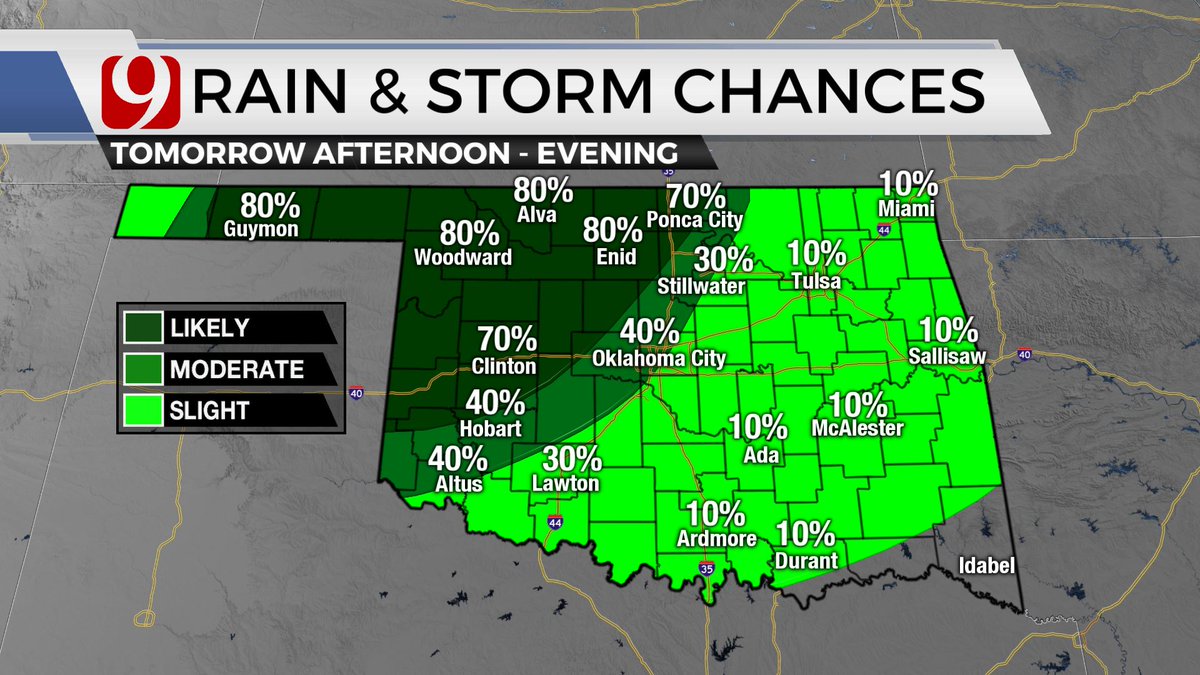 Lacey Swope on Twitter: "Rain chances continue to go up into the weekend with some unsettled ...