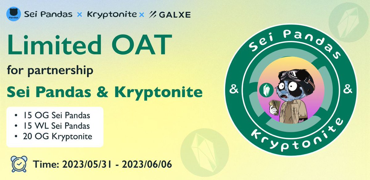 Kryptonite 🟩 on Twitter: "Kryptonians 👋 We've done a fun collab w/ 🐼@seipandas Here's what's up ...