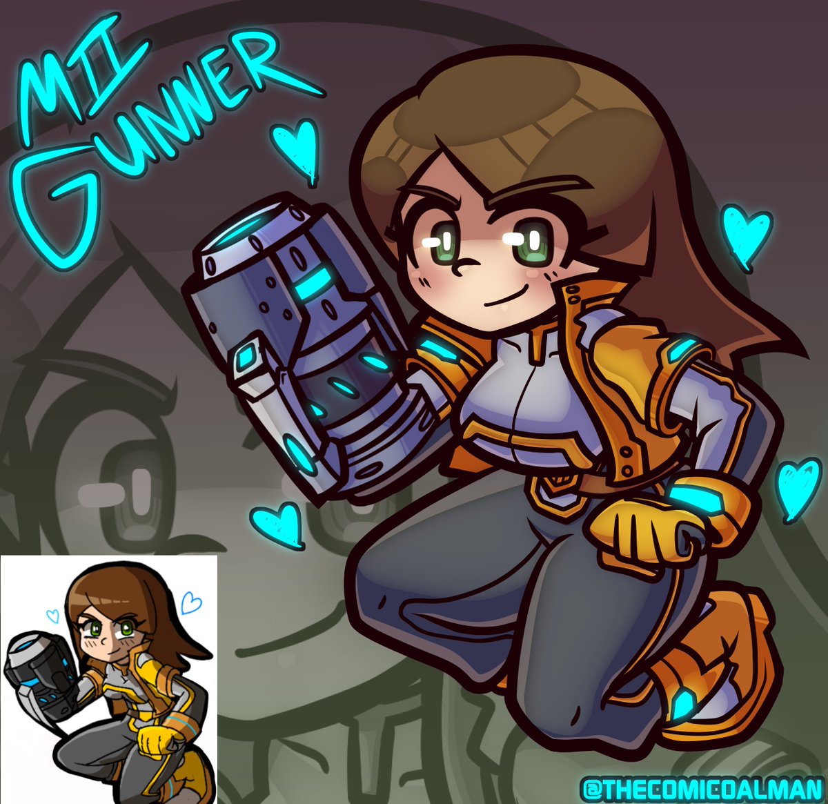 Dodo-bot 🔞 on Twitter: "RT @TheComiCoalMan: Mii Gunner Redraw