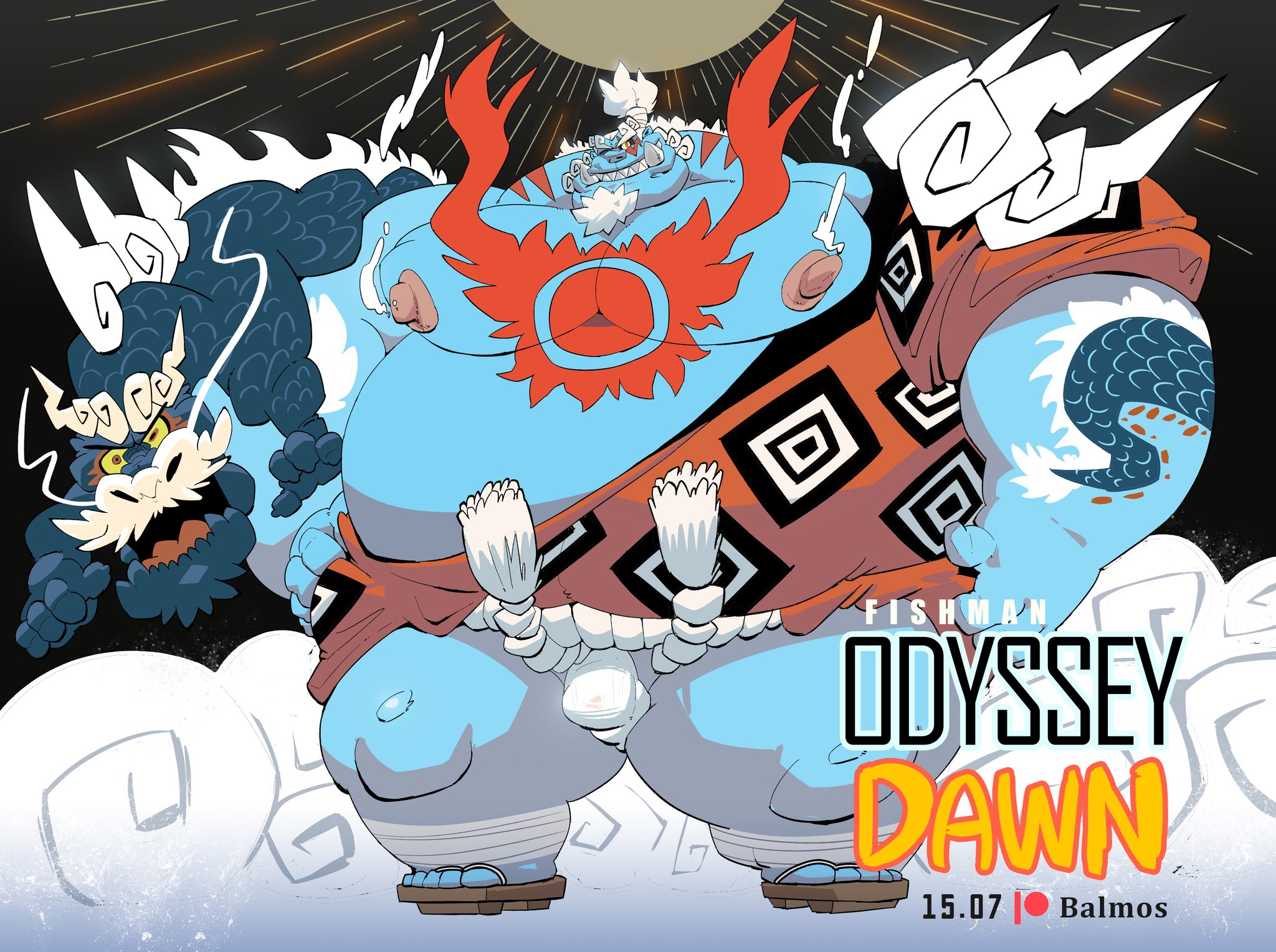 Balmos on Twitter: "23rd Balmos comic ODYSSEY ドン! (DAWN) coming in 15th July. Jinbei's Odyssey ...