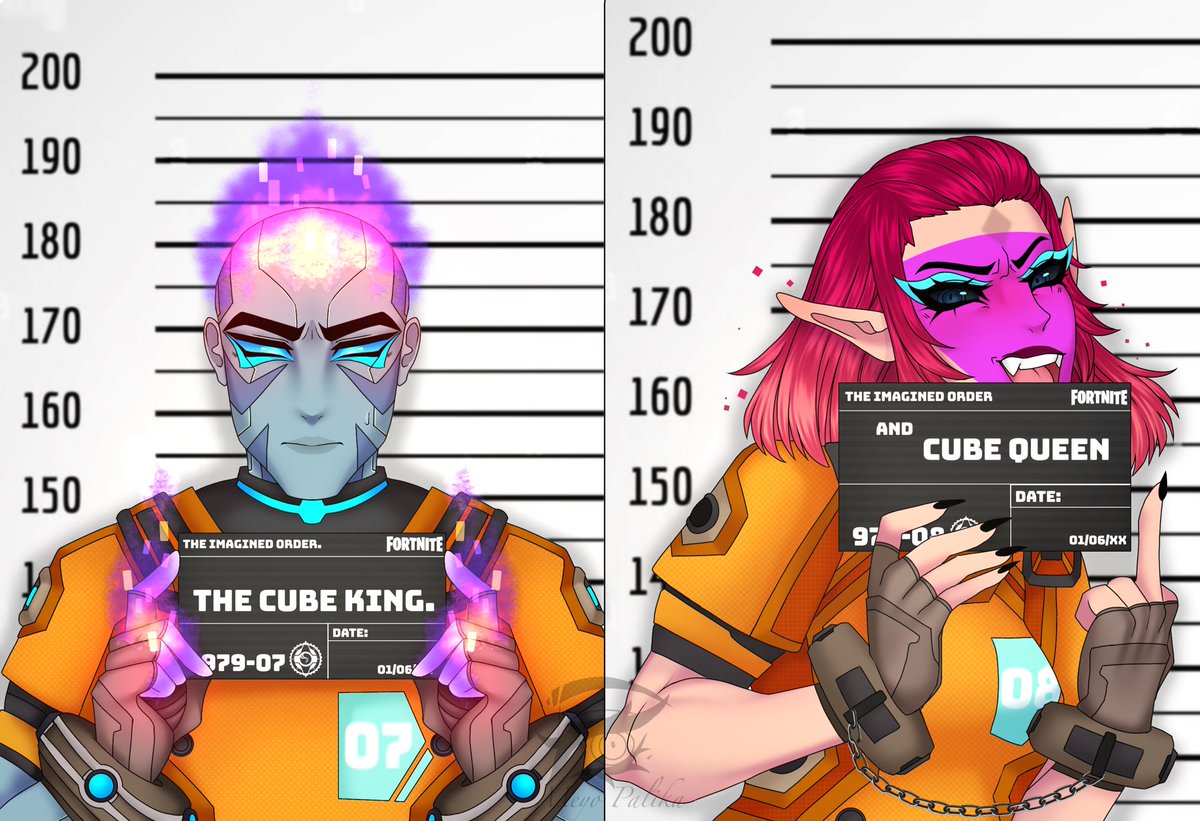 SilverMaster67 on Twitter: "RT @MeyoPalika: Cube King and Cube Queen 🟨🟪 (Barbie trend) #Fortnite ...