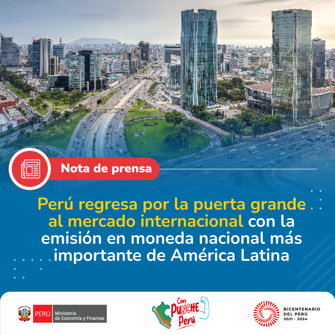 Ministerio de Educación on Twitter: "RT @MEF_Peru: 🇵🇪Perú colocó S/9 185 millones en bonos en ...
