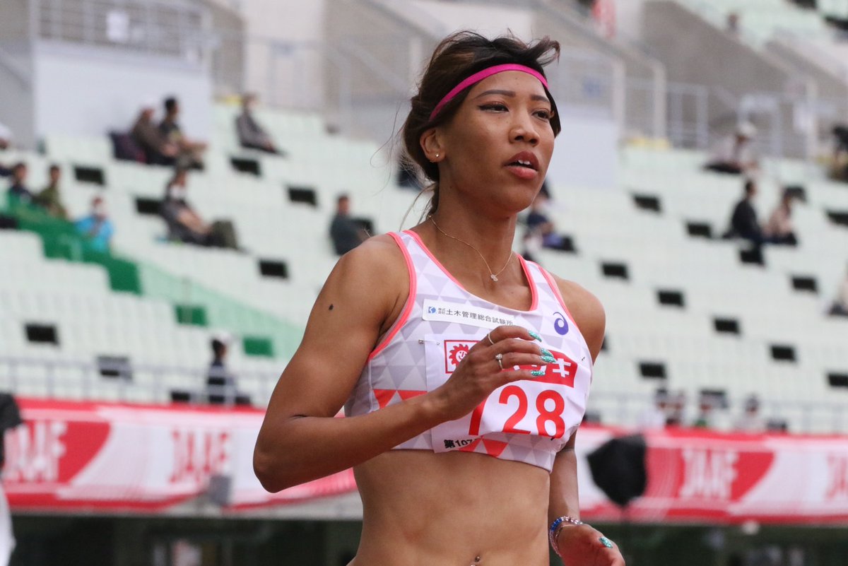 日本陸上競技連盟 on Twitter: "【#日本選手権 結果速報中】 📸女子100m予選 3組 1着 #君嶋愛梨沙（土木管理総合）11秒57 Q 2着 #藏重みう（甲南大）11秒69 Q ...