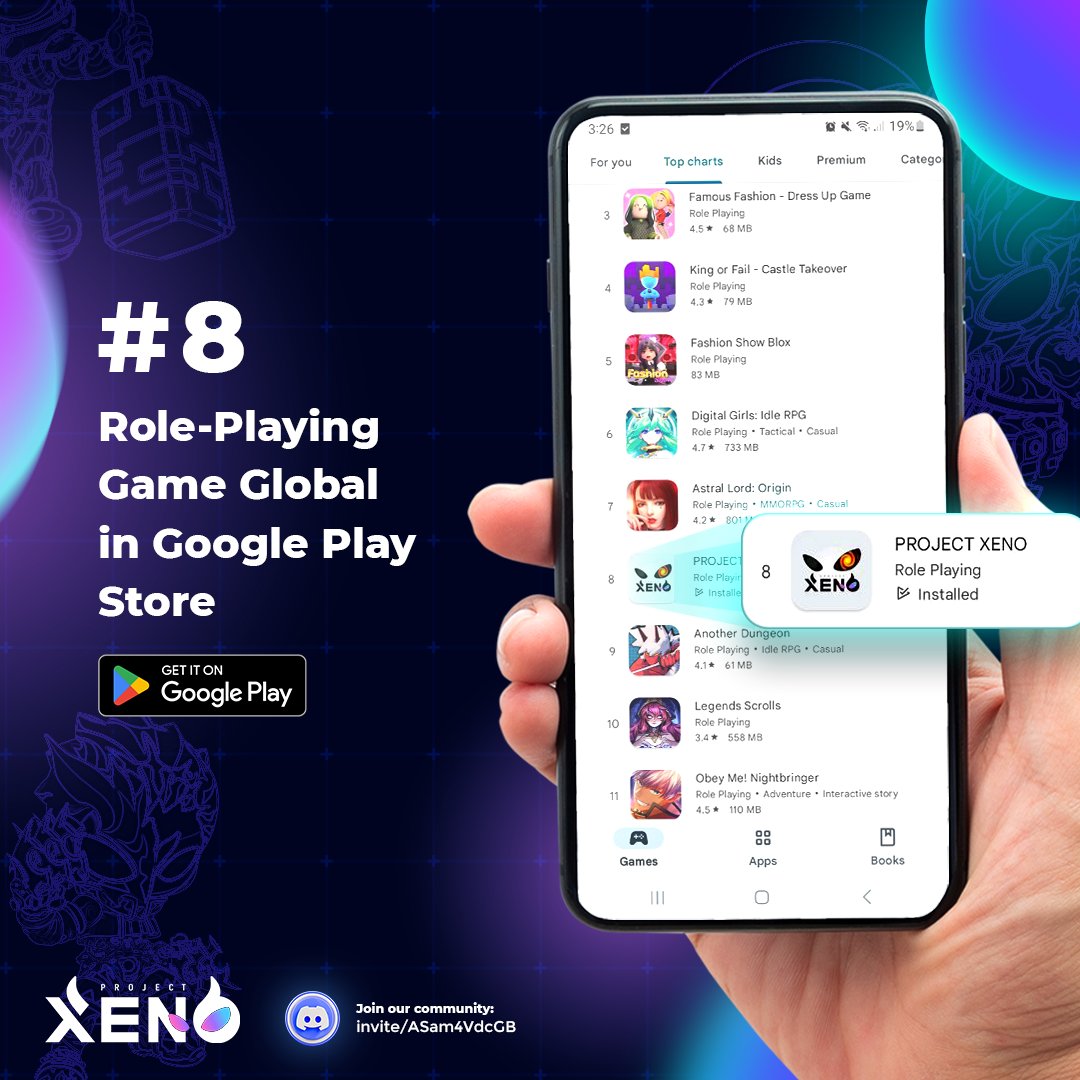 PROJECT XENO on Twitter: "On our first week, Project XENO soars to the top of the app stores: 🔥 ...