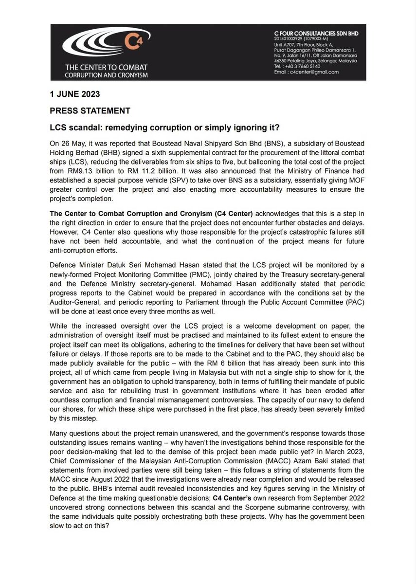 Bfm News On Twitter 1 An Emergency Motion To Discuss The Lcs Scandal