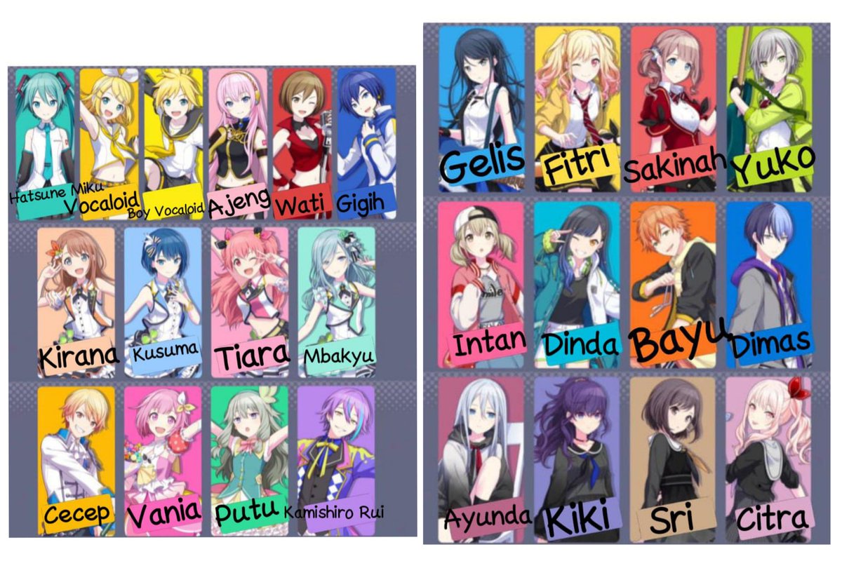 PJsekaiFess | SLOW on Twitter: "sender nyuruh temen sender buat namain karakter prsk! tapi dia ...