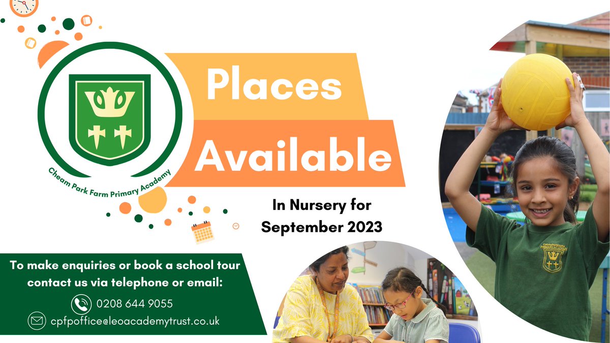 Admissions - Cheam Park Farm Primary Academy