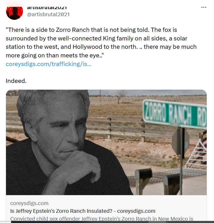 All eyes are currently on the Virgin Islands when Zorro Ranch is ...