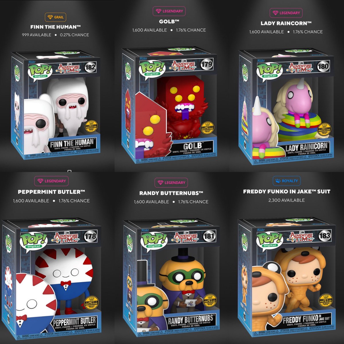 Funko Finderz on Twitter: "Closer look at the physical redeemables for the Adventure Time Funko ...