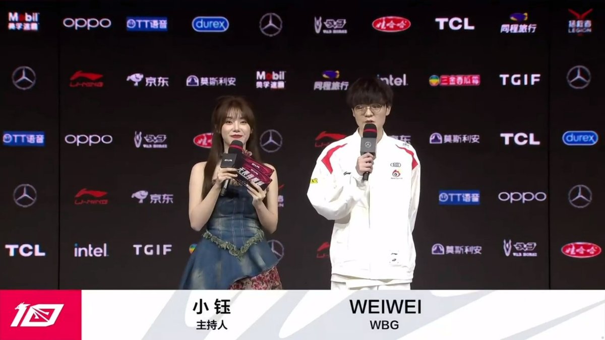 LPL Fanclub on Twitter: "Weiwei at the post-match interview talking about his first impression ...