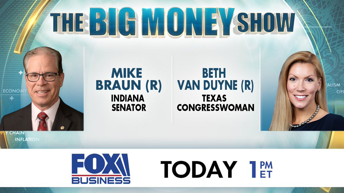 Congresswoman Beth Van Duyne on Twitter: "Looking forward to joining @FoxBusiness ...