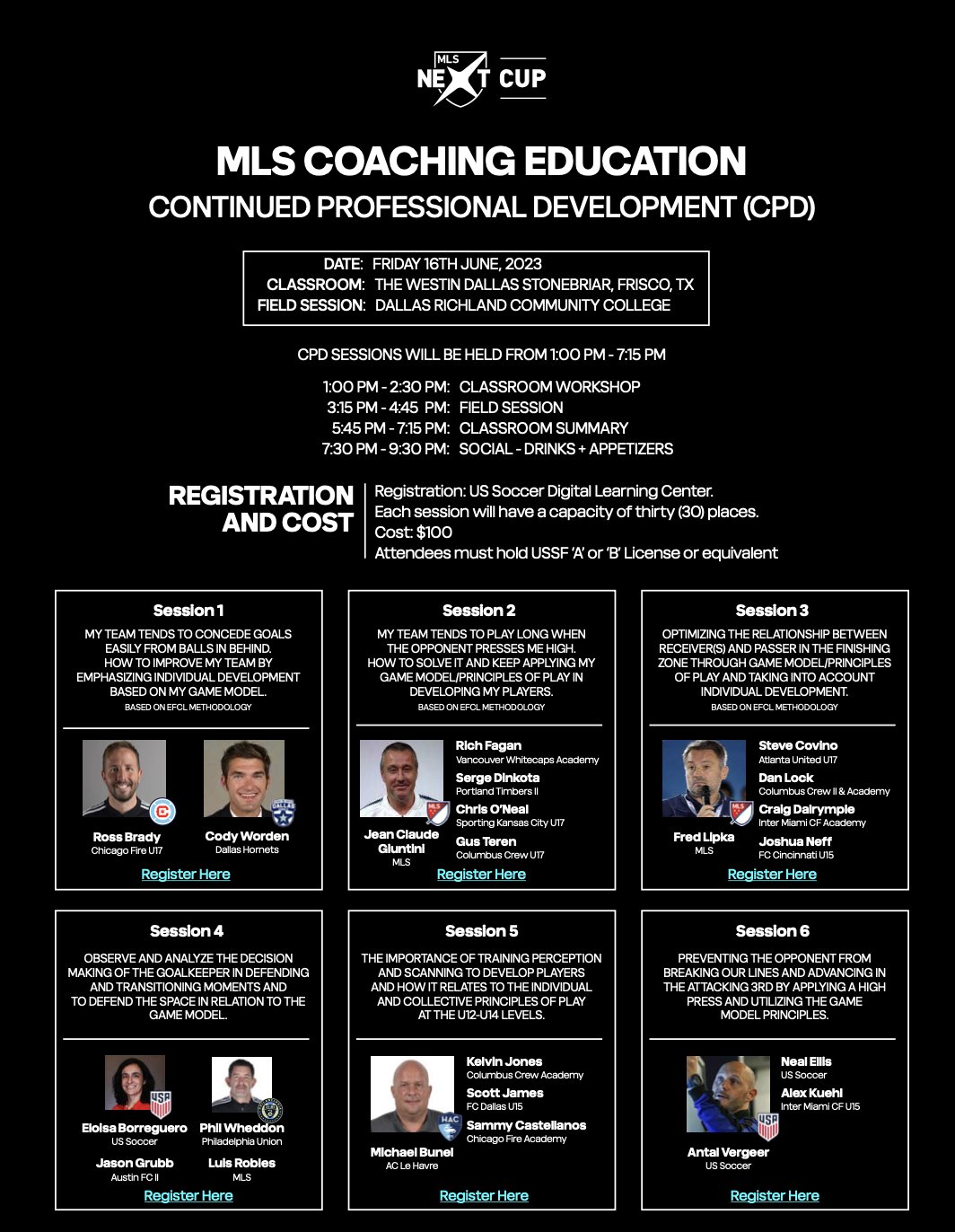 MLS NEXT on Twitter: "Registration is now open for MLS NEXT Cup Coaching Education: Continuous ...