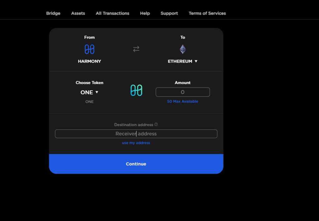 Selmanft on Twitter: " Harmony Bridge ️ https://layerzero.bridge.harmony.one/one adresine ...