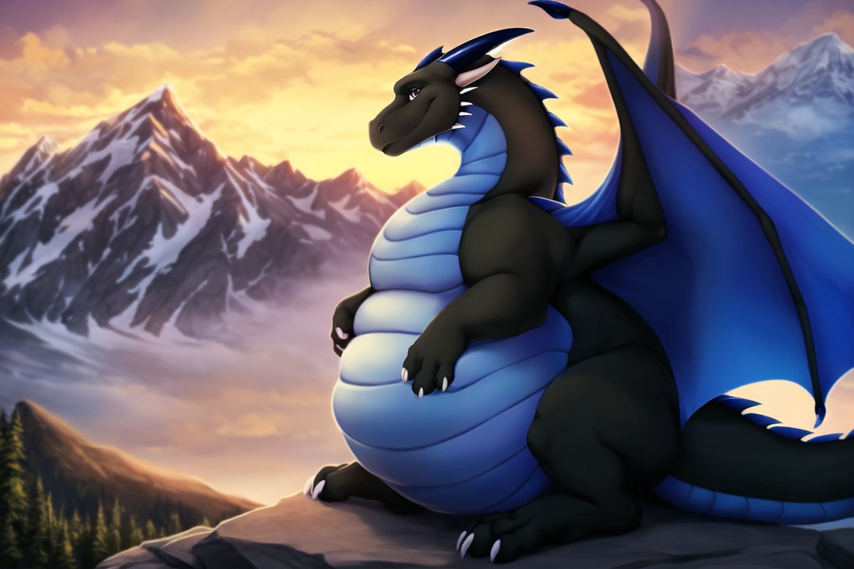 🔞 Saphirix 🔞 on Twitter: "I think this is my favorite size for a dragon, they are chonky but can ...
