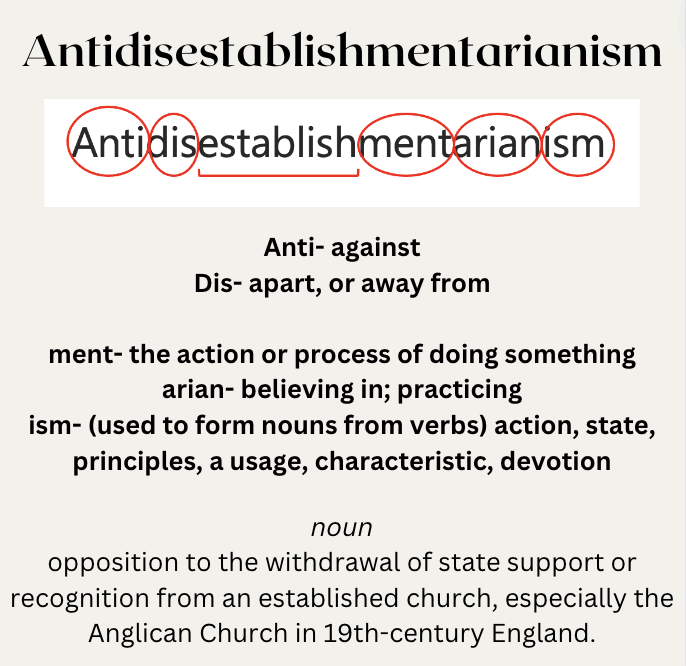 Antidisestablishmentarianism Definition