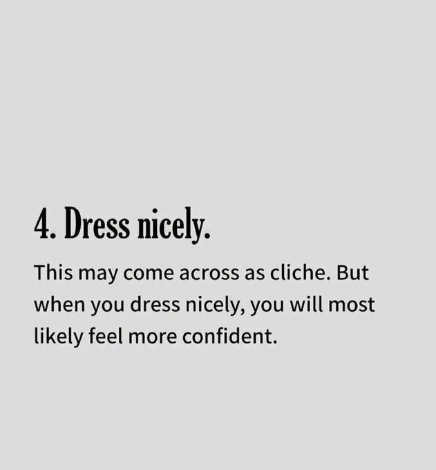 8 Tricks to be confident wherever you are: 1. - Thread from Nexus ...