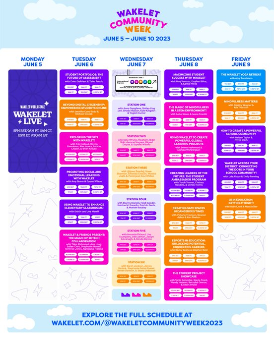shamalsarai on Twitter: "Introducing…🥁 The #WakeletCommunityWeek 2023 schedule! Explore this ...
