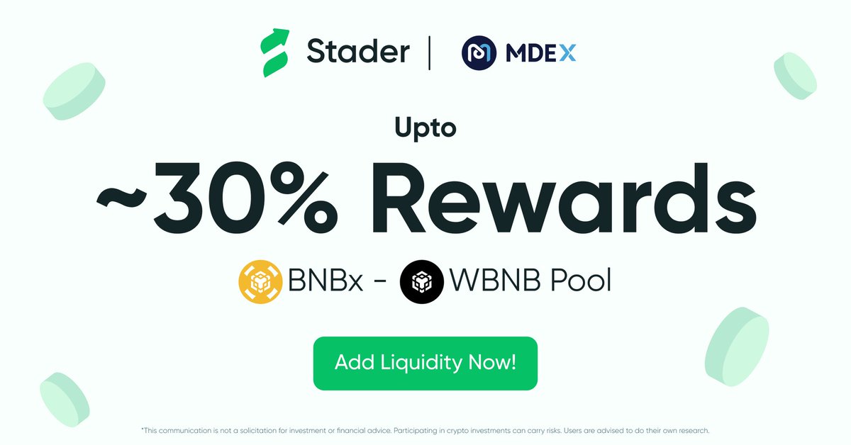 Nurse Bianca on Twitter: "RT @phisco_: 🟩Maximize your $BNB with us! 🚀 Add liquidity to the $BNBx ...