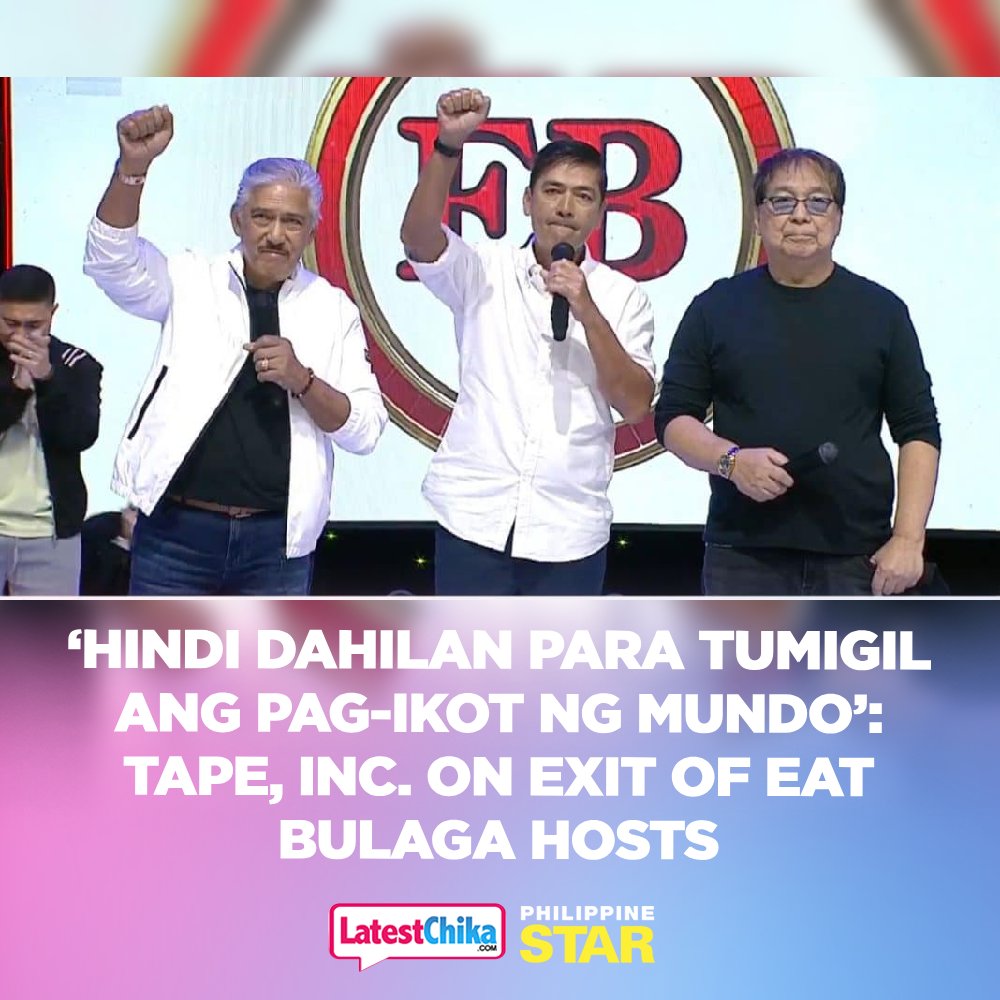 The Philippine Star on Twitter: "Production company Television and Production Exponent (TAPE ...