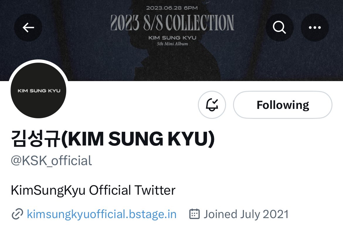Infinite News on Twitter: "[Official] 230601 New Profile Pics For Kim Sungkyu Official Twitter ...