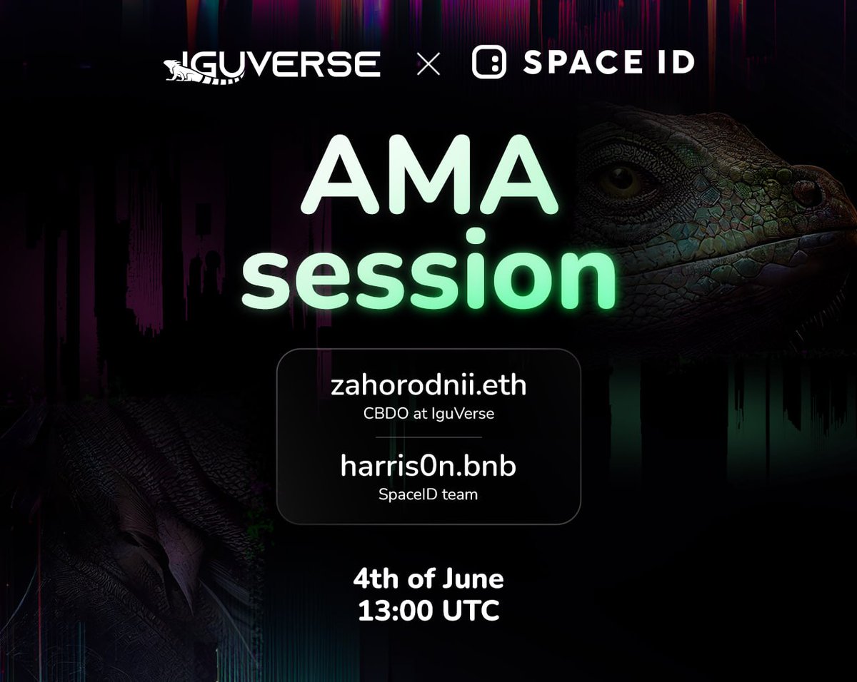 IguVerse 🦎 Public Beta Live on Twitter: "🎙 IguVerse X @SpaceIDProtocol AMA session is to be held ...