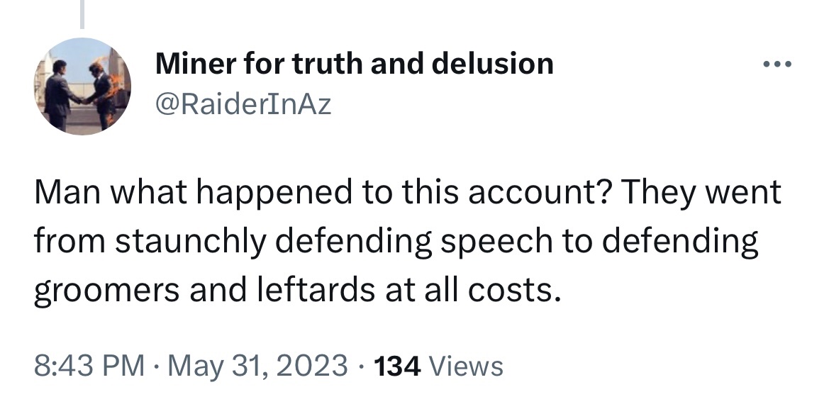 The First Amendment on Twitter: "“Obvious right winger” I’m just here defending the speech you ...