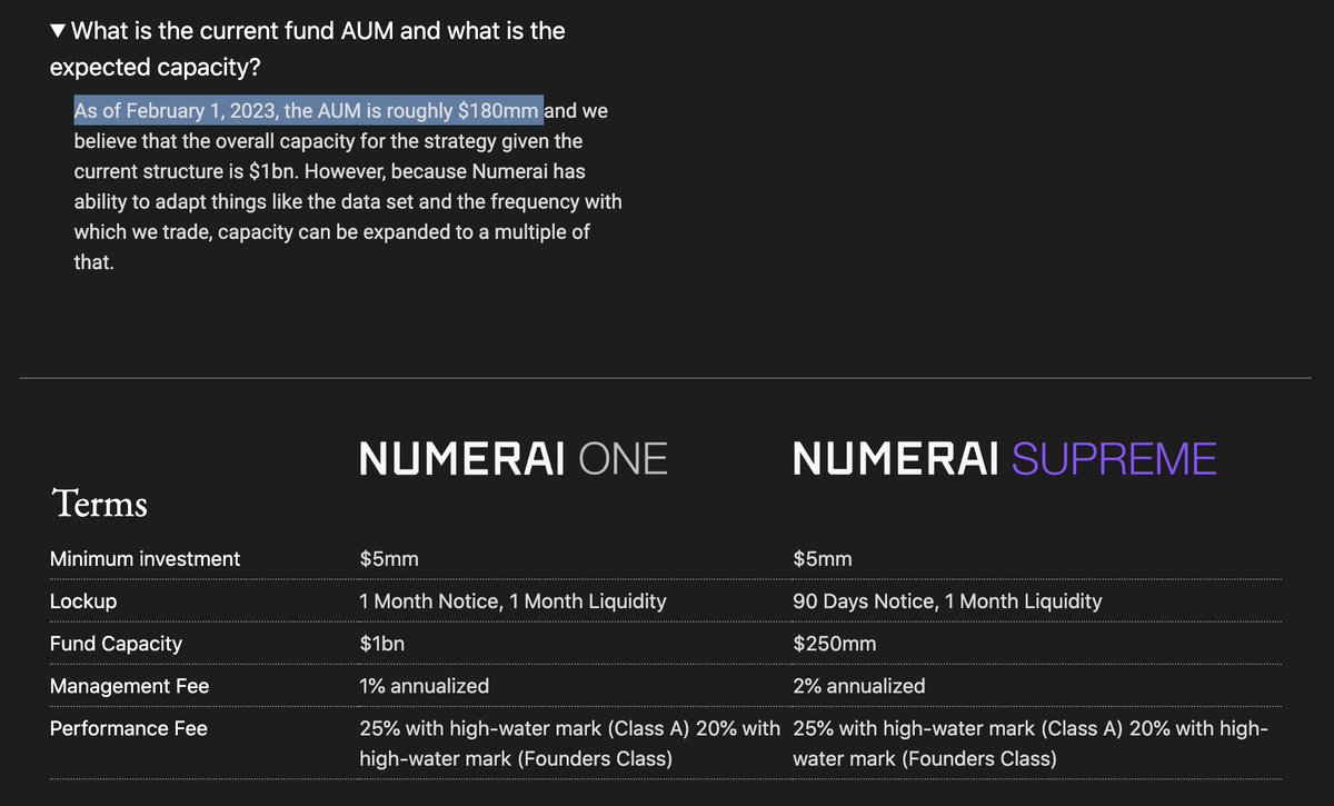 Token Terminal on Twitter: "RT @tokenterminal: "As of February 1, 2023, the @numerai fund AUM is ...