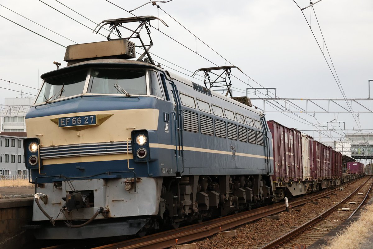 するがシャトル on Twitter: "こんにちは、午後もよろしくお願いします。あと2日でef64、ef65、ef66の動画をつくらないと・・・ #こんにちはトレイン #EF6627 #3075レ"