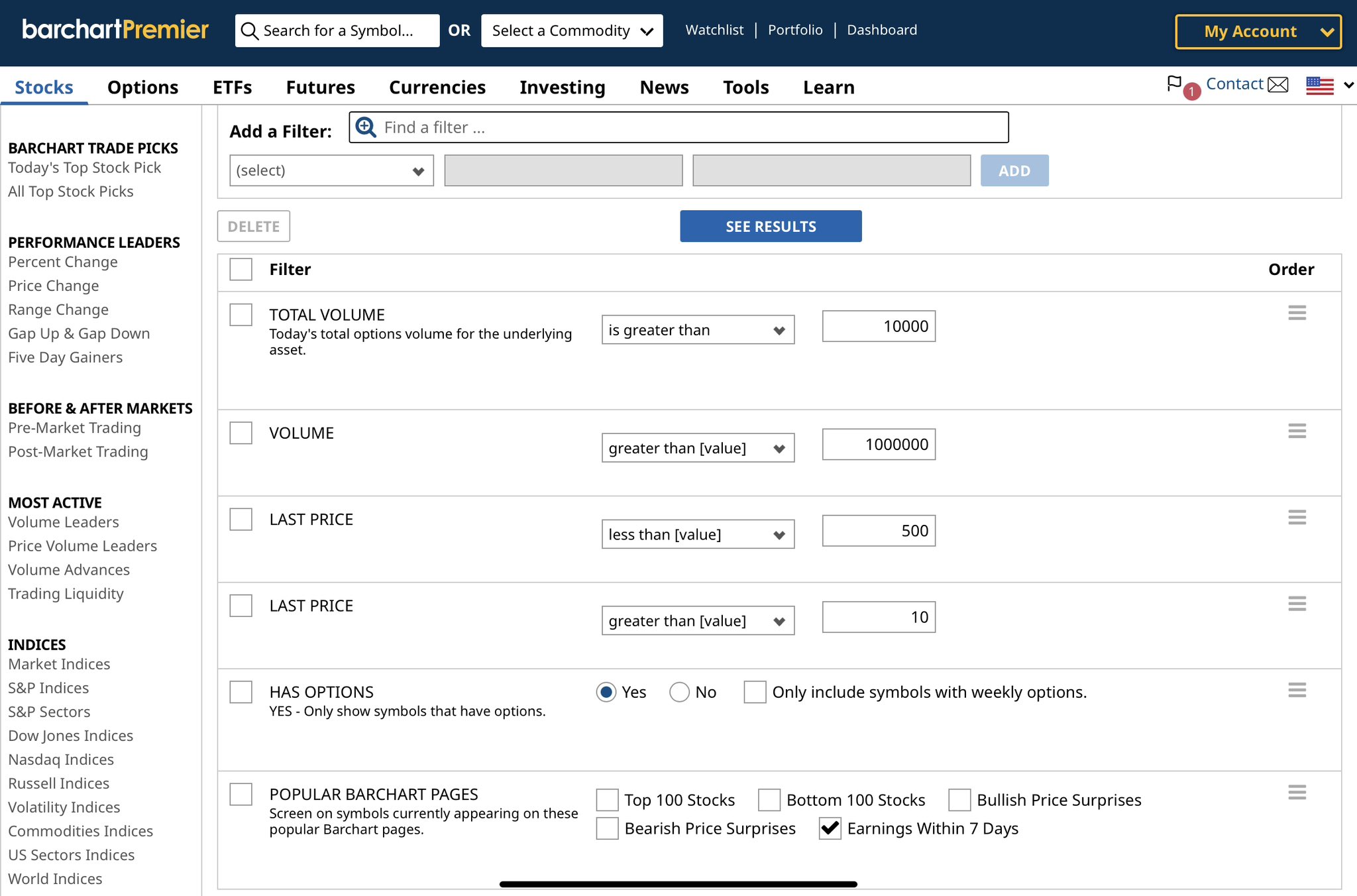 tenDAYswings on Twitter: "During this hot & heavy ER season, we’ve dug into @Barchart premier to ...