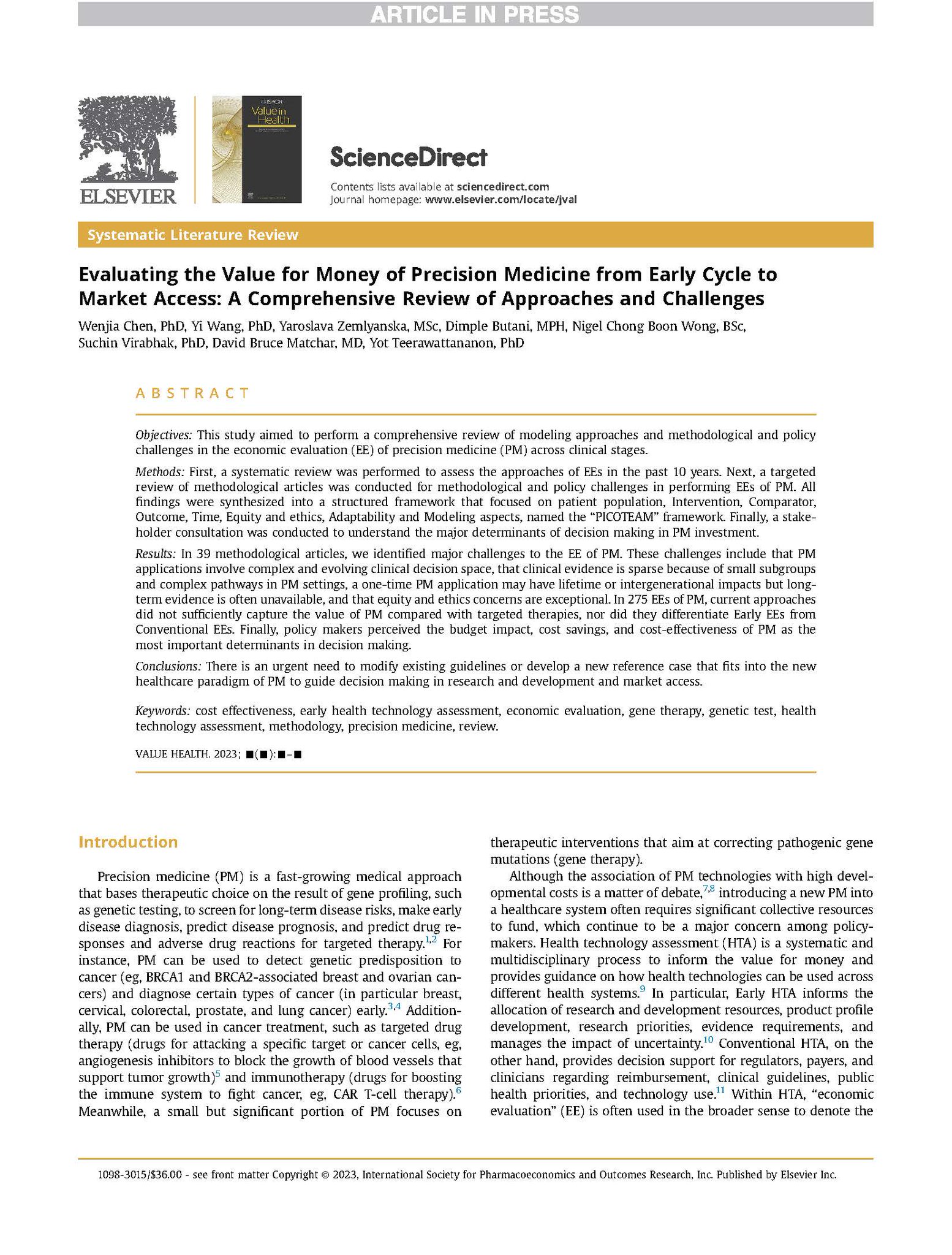HITAP on Twitter: "Evaluating the Value for Money of Precision Medicine from Early Cycle to ...