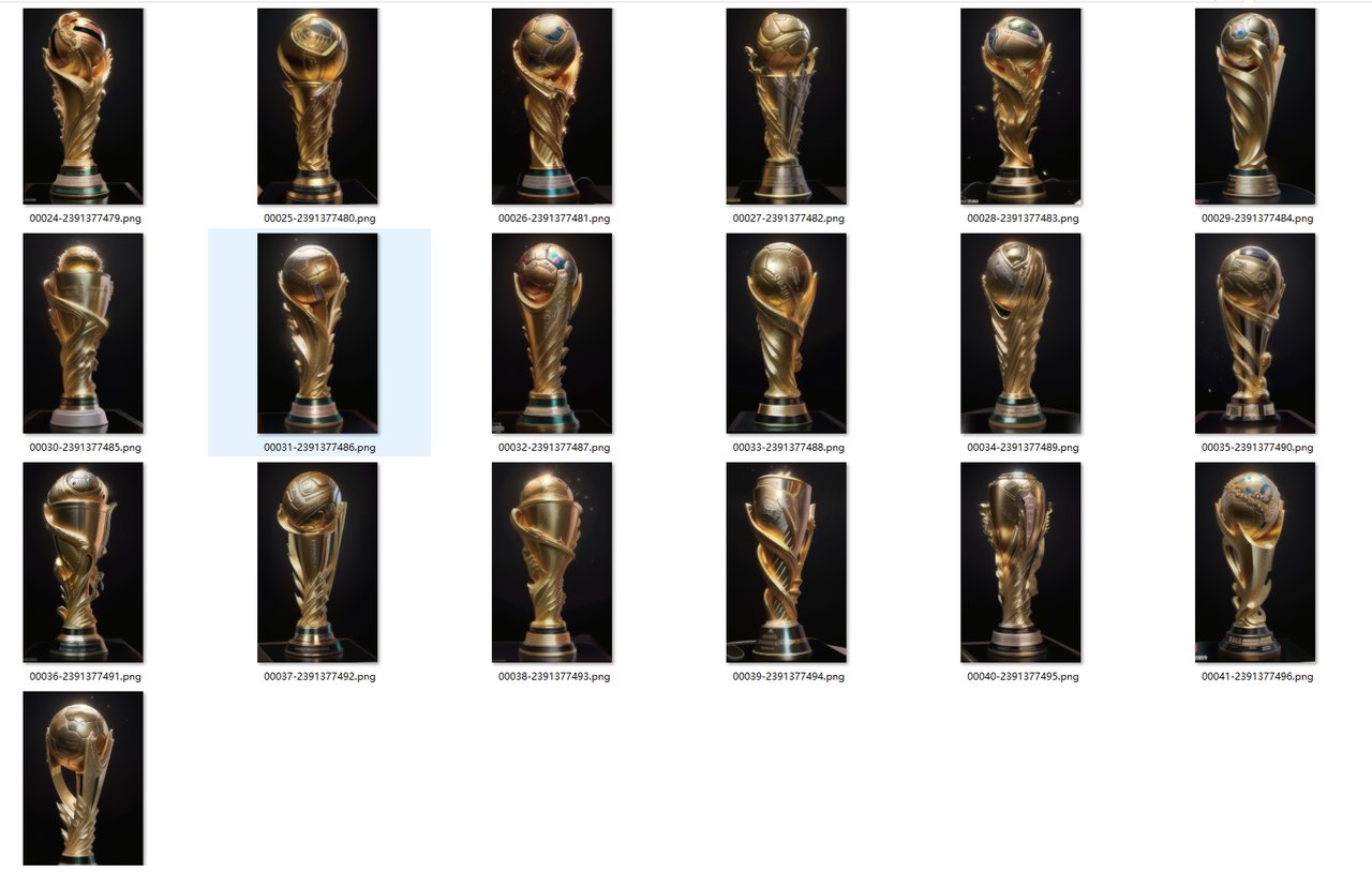 Xander_TOPGOAL on Twitter: "we also used AIGC to output some virtual cups, but they looked too ...