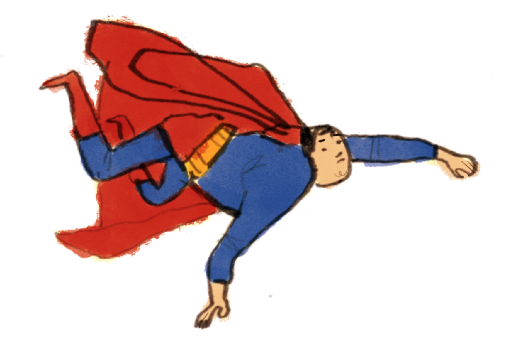 Little Superman Clipart Logo