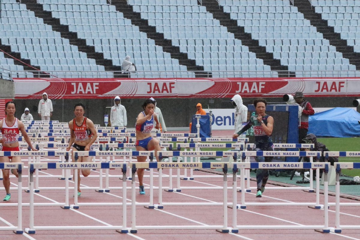 日本陸上競技連盟 on Twitter: "【#日本選手権】 📸女子100mハードル予選2組 1着 #寺田明日香（JapancreateGroup）13秒28 Q 2着 #伊藤彩香（福岡大 ...