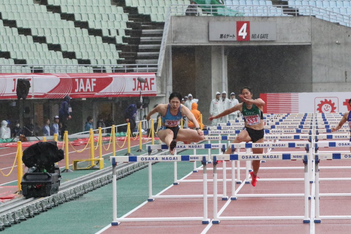 日本陸上競技連盟 on Twitter: "【#日本選手権】 📸女子100mハードル予選4組 1着 #青木益未（七十七銀行）13秒22 Q 2着 #中島ひとみ（長谷川体育施設）13秒38 Q ...