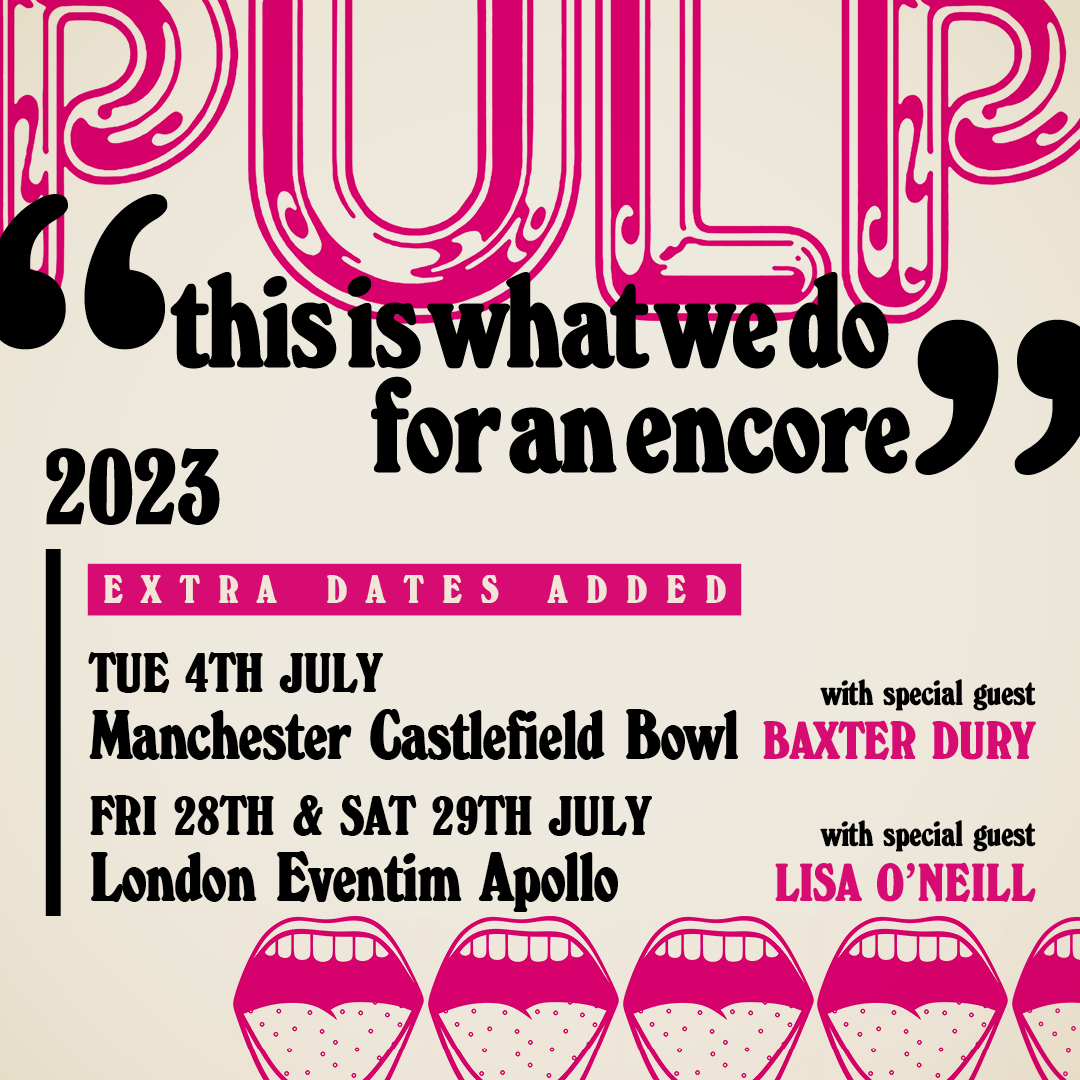 Eventim Apollo on Twitter: "🆕 ON SALE NOW: @welovepulp - 28th & 29th July 2023 https://bit.ly ...