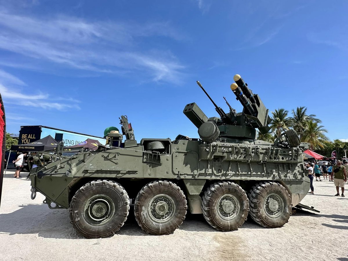 Ronkainen on Twitter: "The US Army's Stryker-based Maneuver-Short Range Air Defense (M-SHORAD ...