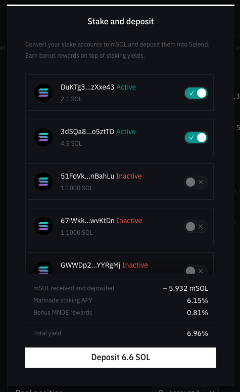 Solend 2️⃣ on Twitter: "You can manage all your stake accounts, as well as a breakdown of ...