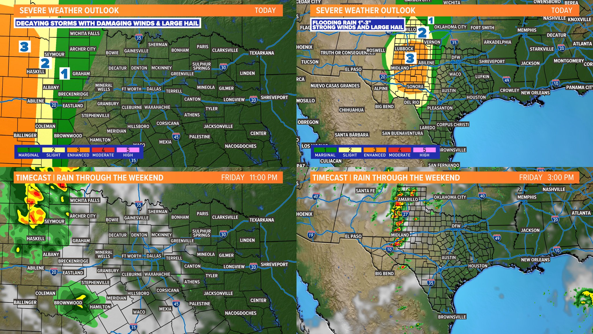 WFAA-TV Weather on Twitter: "Most of today will be mostly dry. Strong storms are expected to ...