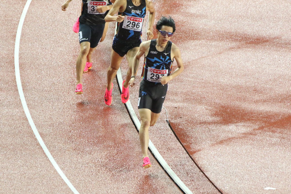 なかやまけいすけ on Twitter: "【第107回日本選手権】 男子1500m決勝 森田佳祐選手(SUBARU) 野口雄大選手(トーエネック) 高橋佑輔選手(北大院) 才記壮人選手 ...